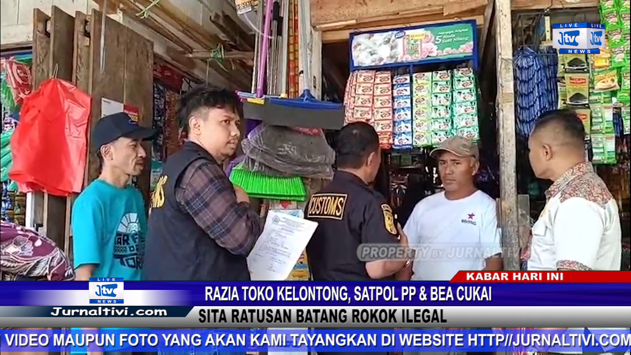 Berita Video : Razia Toko Kelontong, Satpol PP & Bea Cukai Sita Ratusan ...