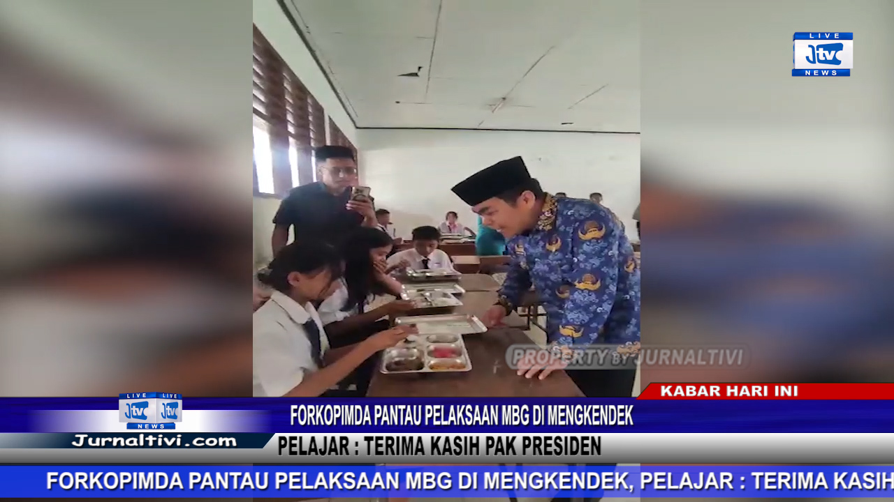 Berita Video : Forkopimda Pantau Pelaksaan MBG di Mengkendek, Pelajar ...